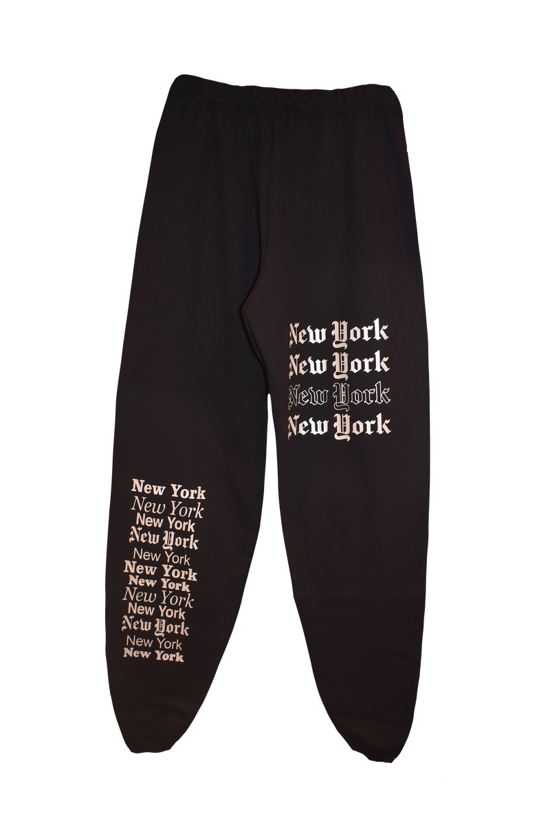 BLACK NEW YORK SWEATPANTS – API The Label